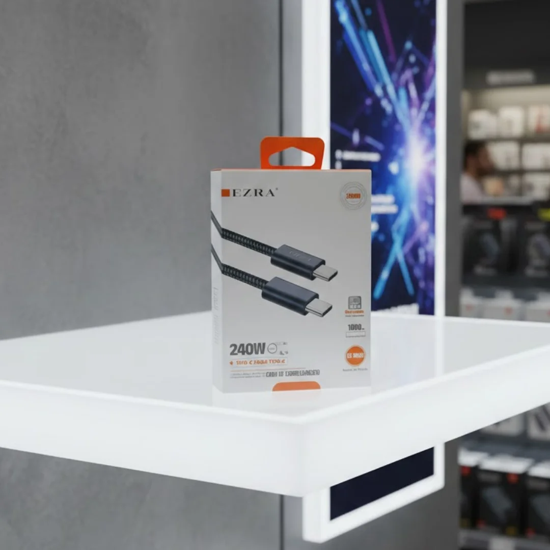Cable EZRA USB-C a USB-C 240W EZ-W89 - Carga Rápida para Laptop y ...